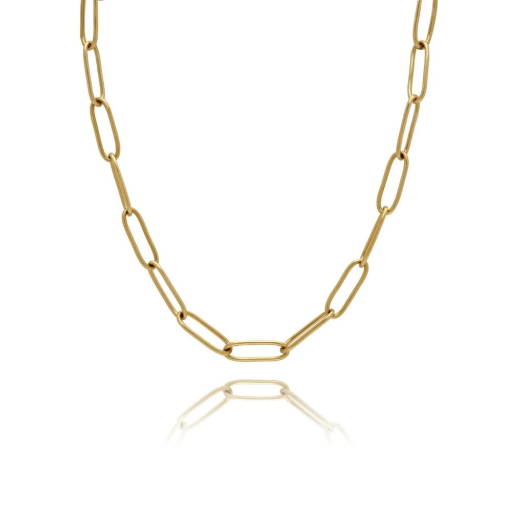 Oval chain gold necklace - THE GEM SPOT